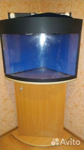 Аквариум акриловый угловой с тумбой