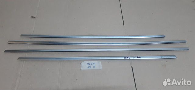 Volvo XC60 2009-2017 молдинги дверей хром стекло купить в Москве ...